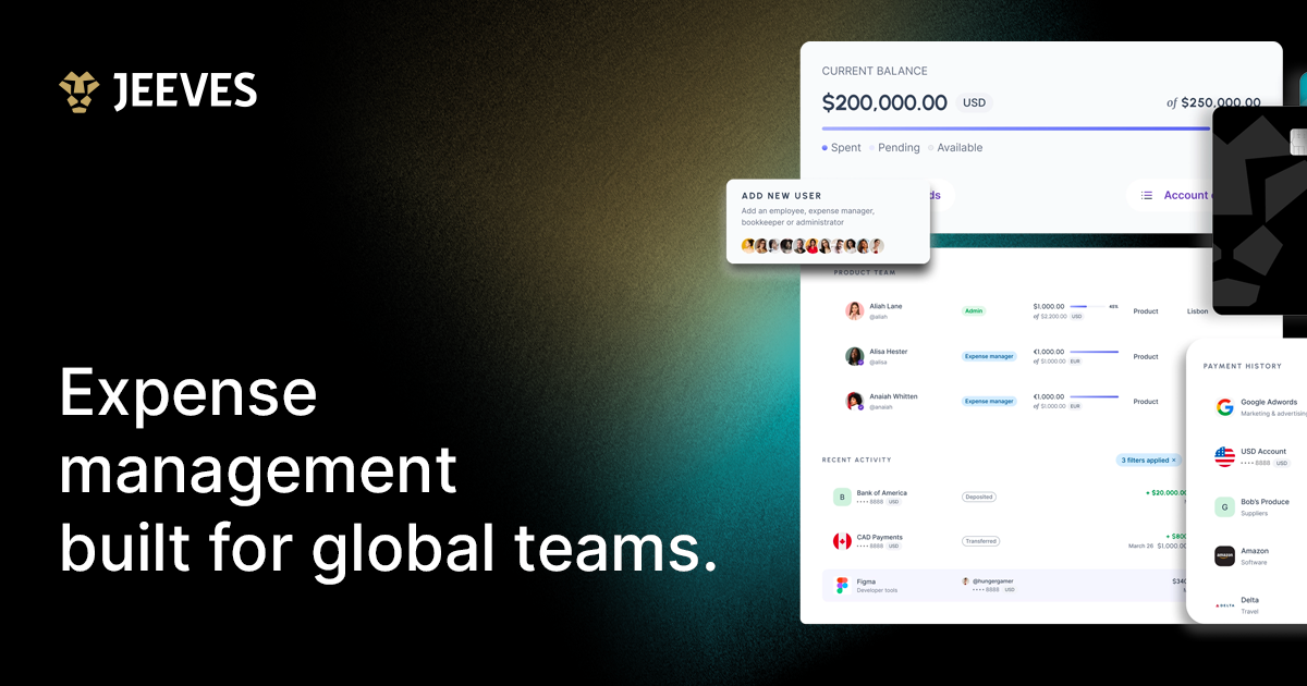 Expense Management | Jeeves Financial Software